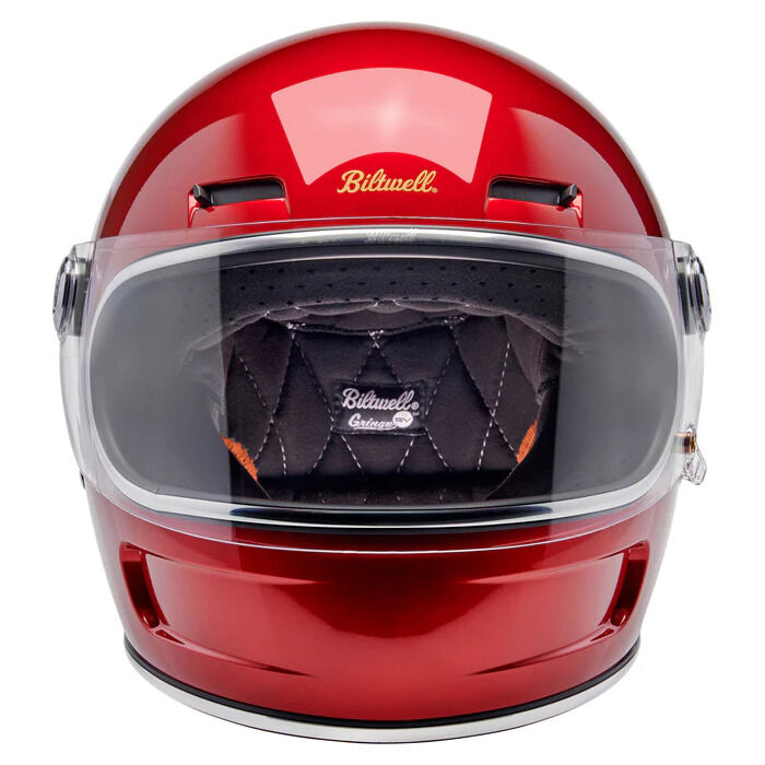 Biltwell Gringo SV ECE Retro Motorcycle Helmet Candy Red