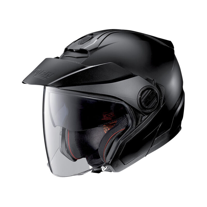 Nolan N40-5 Open Face with Peak Motorcycle Helmet Classic Flat Black